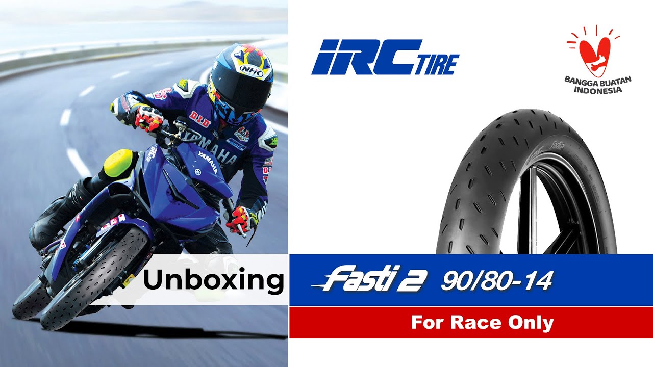 Review ban baru IRC Fasti 2 ring 14, ukuran 90/80-14 - YouTube