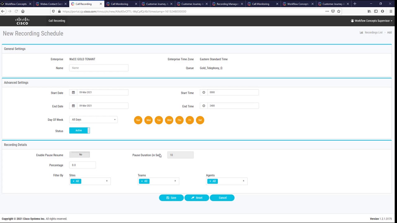 WFC Cisco Webex Contact Center WxCC Mon Rec Overview - YouTube