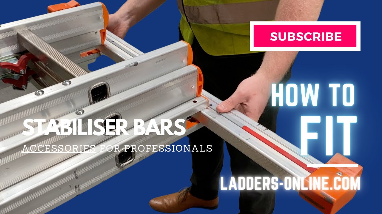 How to Fit a Stabiliser on a HUSKY Trade Triple Extension Ladder - YouTube