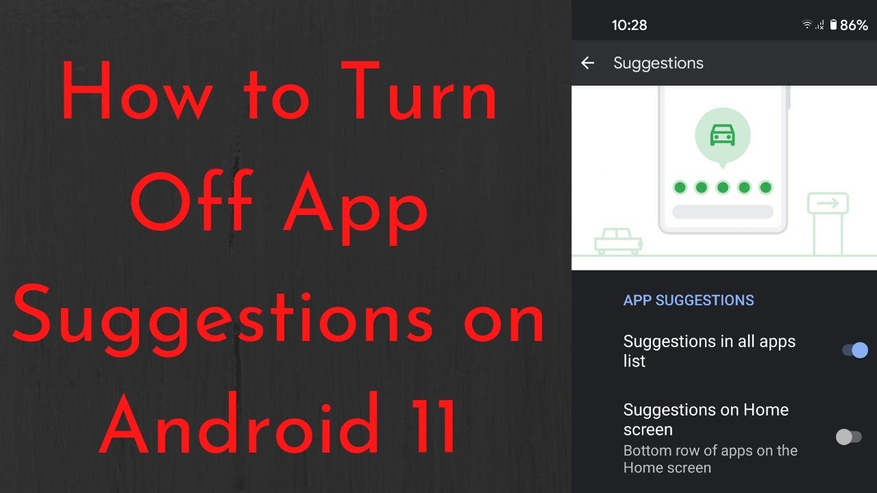 How to Turn Off App Suggestions on Android 11 Stock OS - YouTube