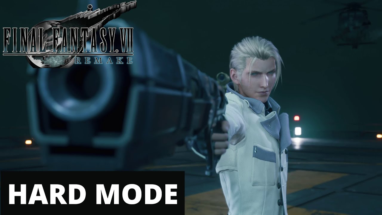 FINAL FANTASY 7 REMAKE - Rufus Shinra Boss Fight (HARD MODE) - YouTube