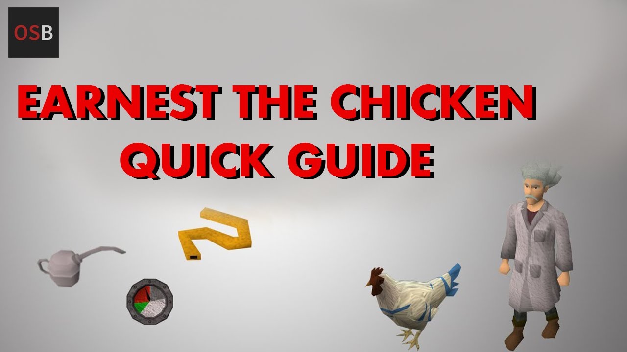 Quick guide to earnest the chicken osrs quest | in OSRS 2020 - YouTube