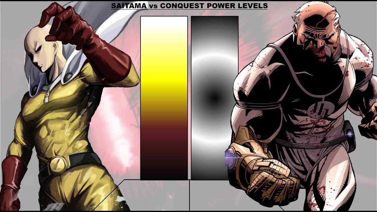 SAITAMA vs CONQUEST | Power Levels Comparison - YouTube