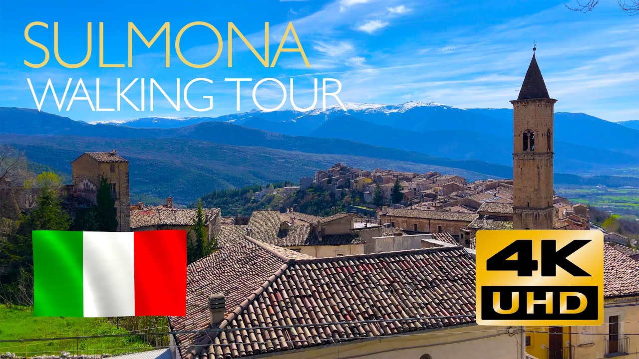 Italy! Sulmona Walking 🇮🇹🇮🇹🇮🇹 4K Beautiful Italy! - YouTube