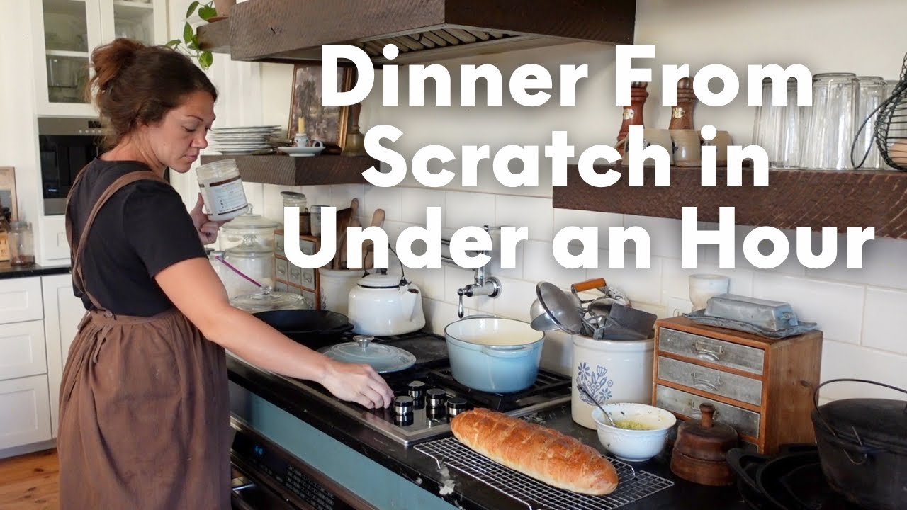 Last minute dinner from scratch - YouTube