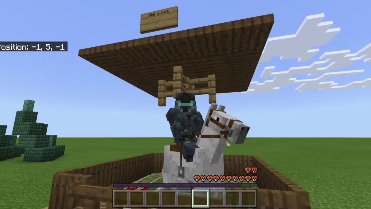 How to make a carousel in Minecraft! - YouTube