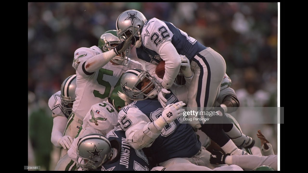 1995 COWBOYS AT EAGLES 1ST HALF - YouTube