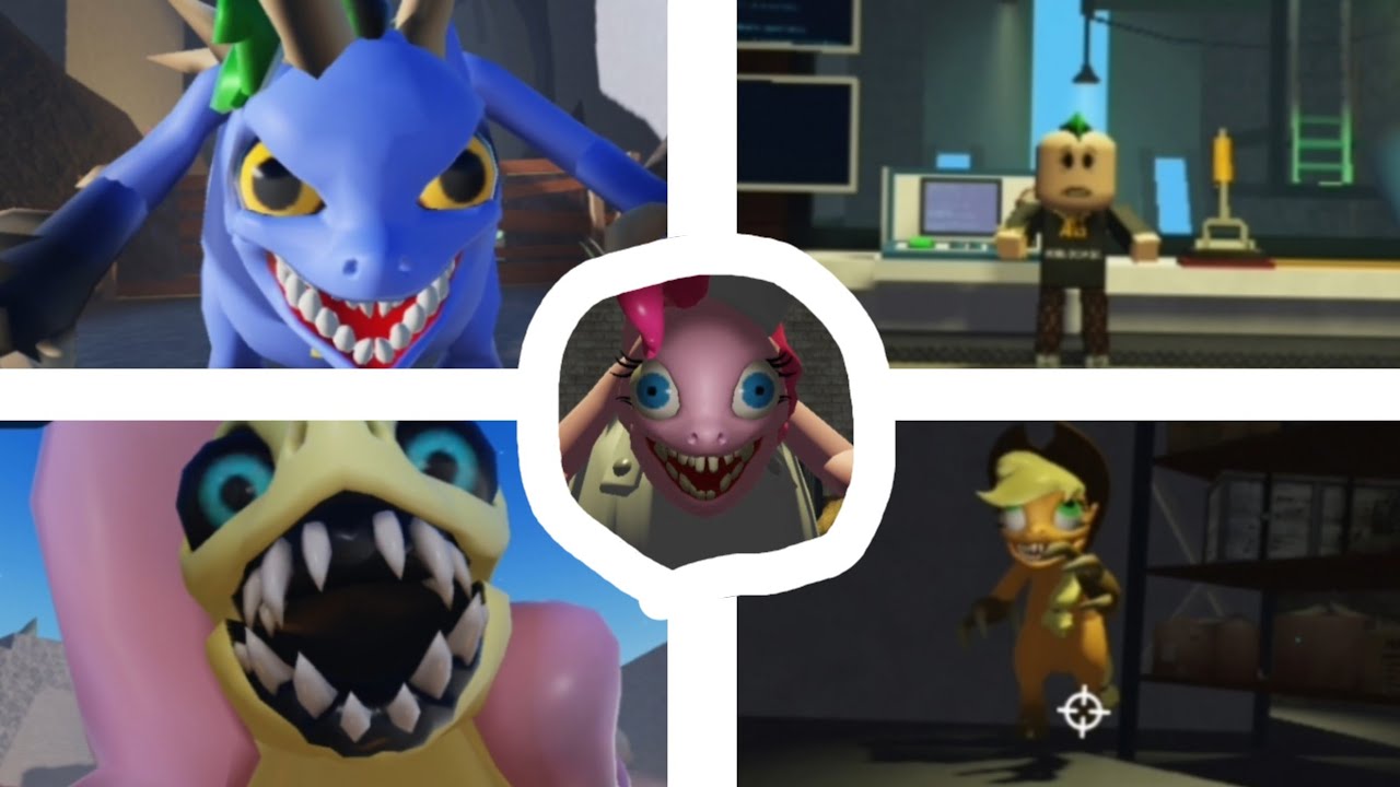 roblox escape pony factory all bosses + ending - YouTube