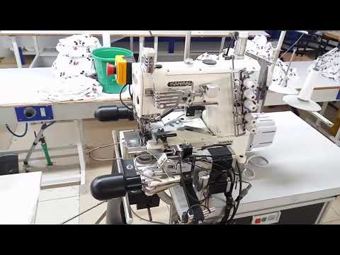 Kansai Special Automatic Bottom Hemming Machine - YouTube