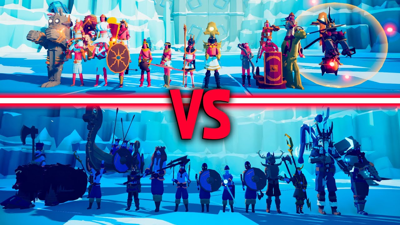EGYPT TEAM vs MEGA VIKINGS TEAM | TABS - Totally Accurate Battle ...