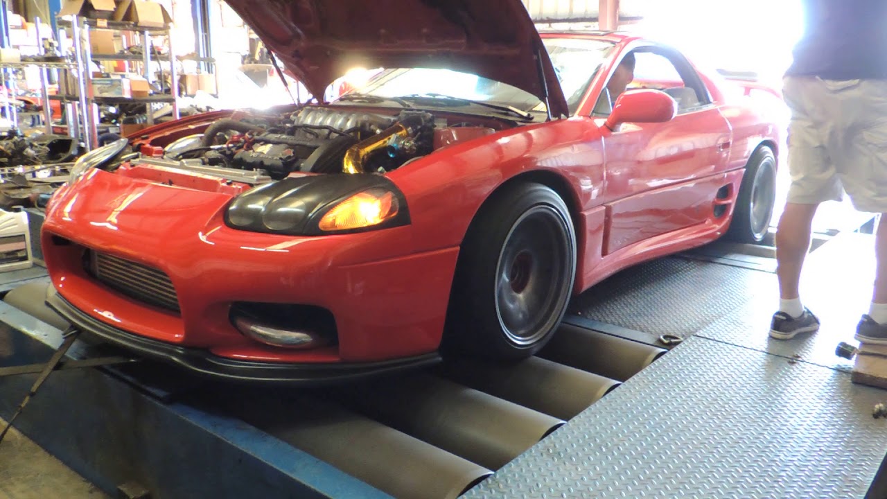 3000gt vr4 single turbo dyno run texas 3s gathering - YouTube