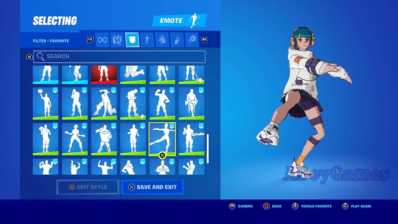 YUKI Skin Dancing & Doing All Rare Emotes in Locker - Fortnite Dance ...