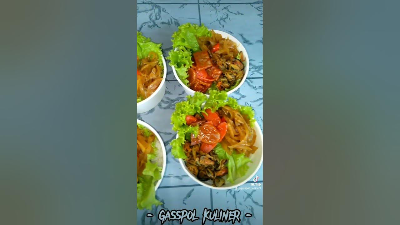 Rice Bowl Asam Manis Sosis Baso Tumis Kerangandtumis Pepaya Muda Youtube
