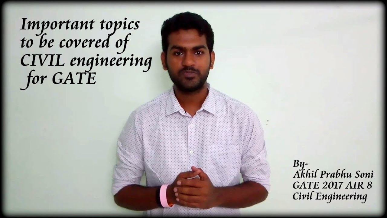 Important Topics of Civil Engineering for GATE - YouTube