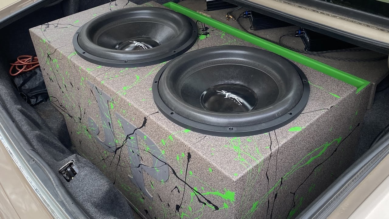 New box is in! Bad news thanks to Skar audio website… 18 inch speaker ...