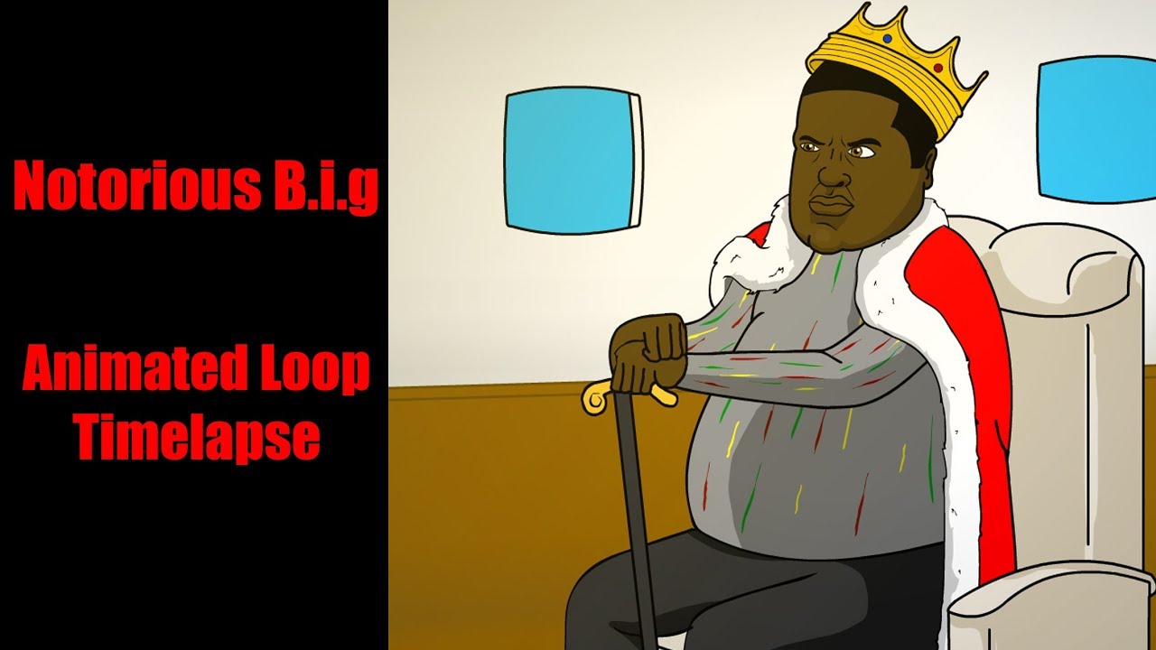 Animating Notorious B.i.g | Timelapse - YouTube