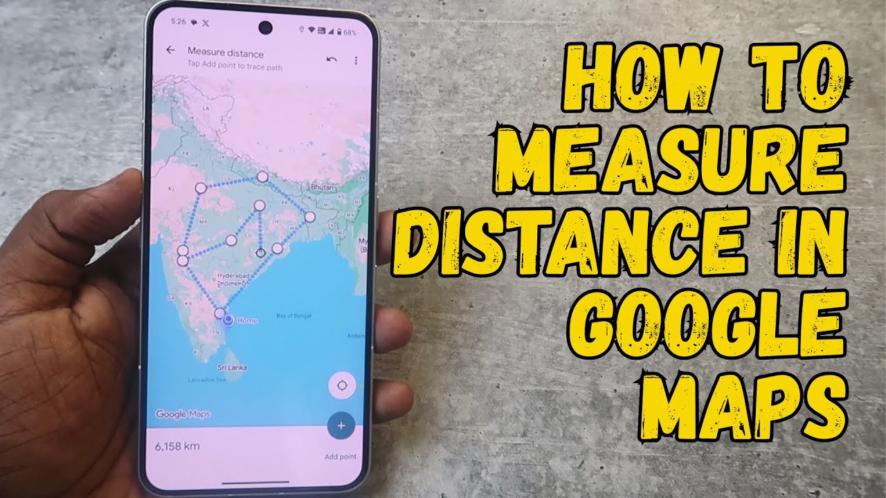 How to measure distance on Google Maps - YouTube