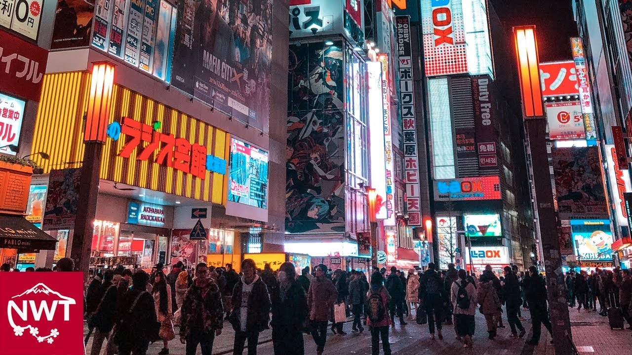 The Largest Electric Town In Tokyo - 4K Walking Tour - YouTube