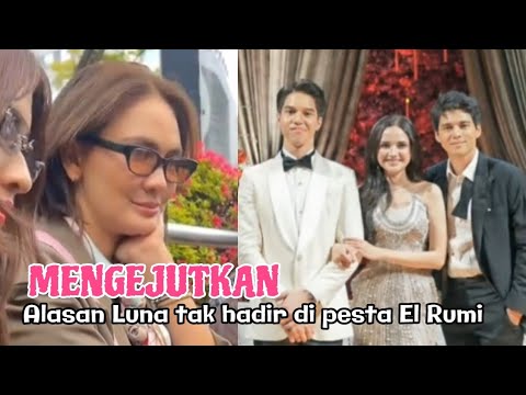 Ternyata ini sebabnya Luna tak hadir di pesta Pernikahan El Rumi dan Syifa Hadju 