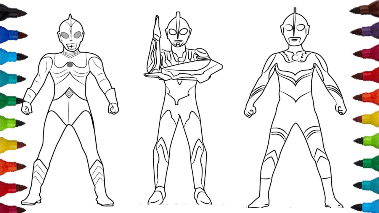 Coloring Ultraman 80' Ultraman Ribut Ultraman Zoffy - YouTube