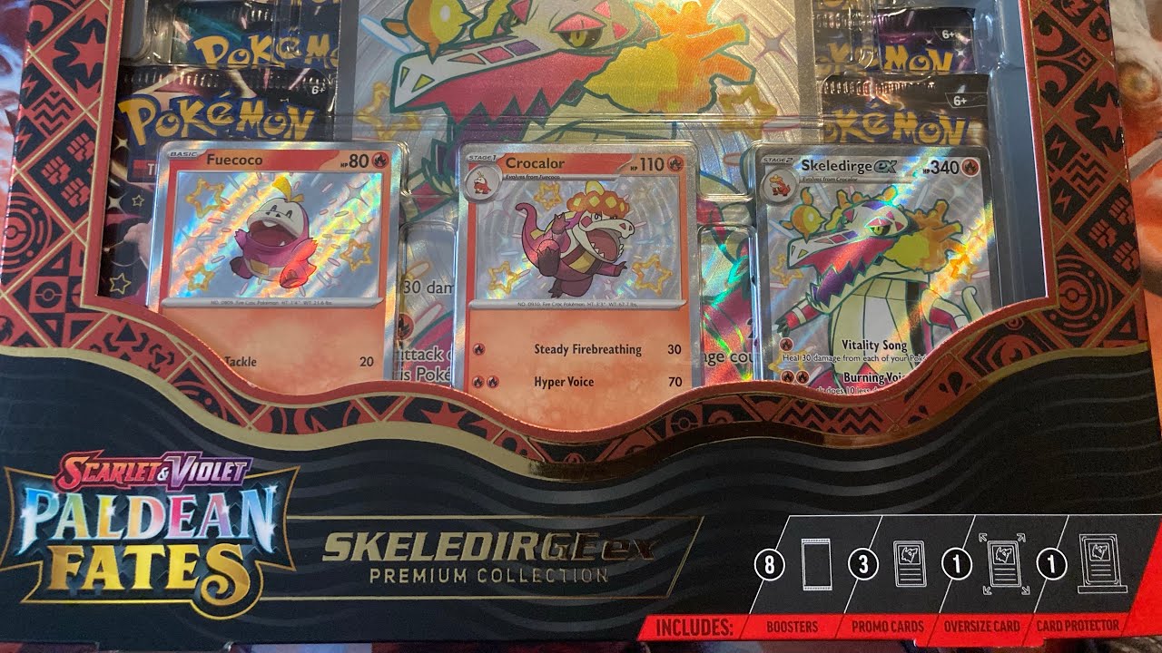 Pokémon, Paldean Fate, Skelederge EX Premium Collection Opening! # ...