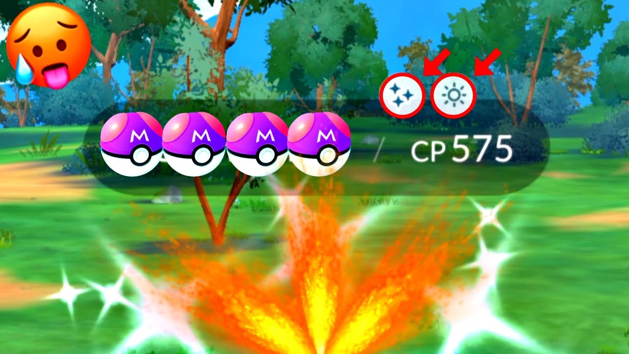 😳 Oh god Caught this little fire shiny + weather boosted Pokemon in ...