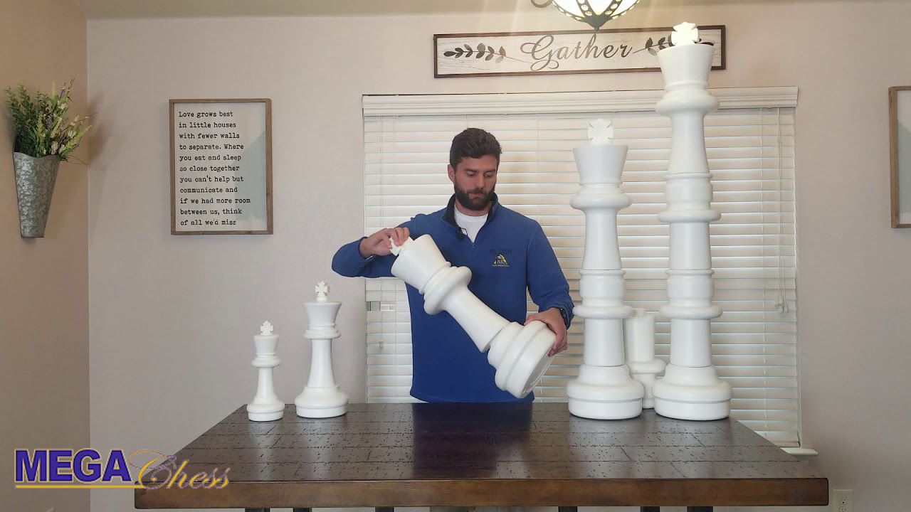 MegaChess Giant Plastic Chess Set Video That Compares The Height Of Our ...