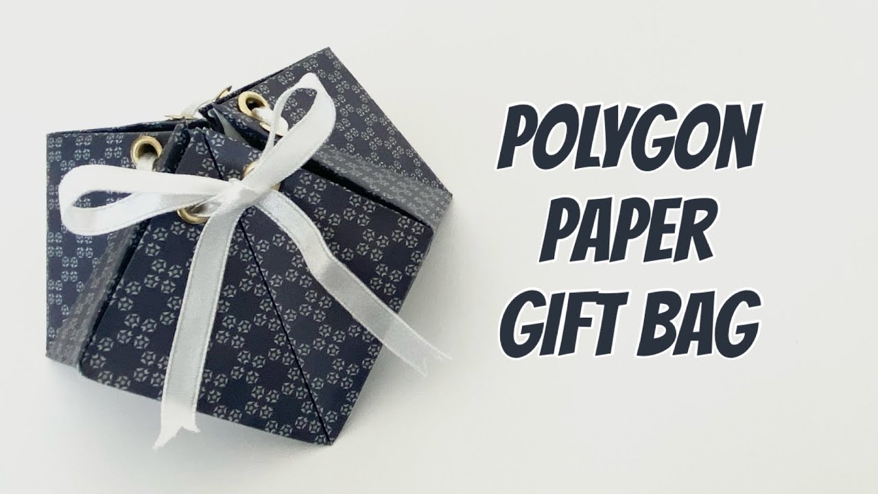 POLYGON PAPER GIFT BAG | How to Beautiful Make Polygon Paper Gift Box ...