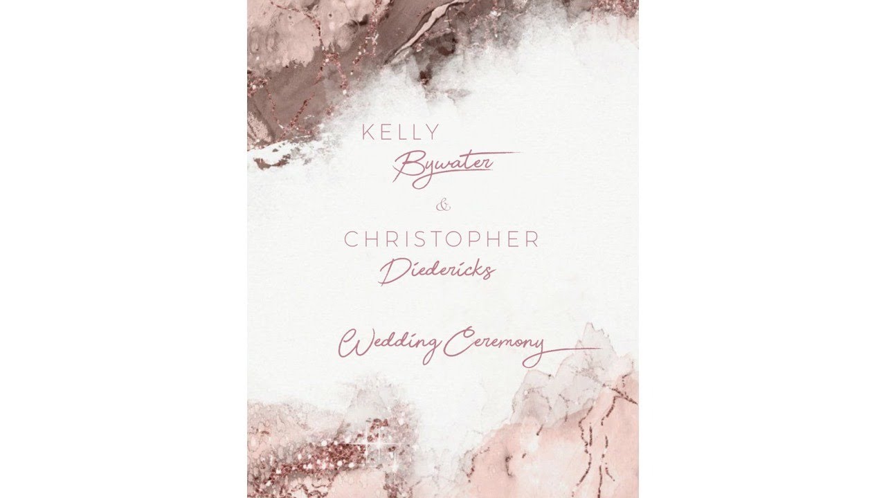 Wedding Ceremony of Kelly Bywater & Christopher Diedericks - YouTube