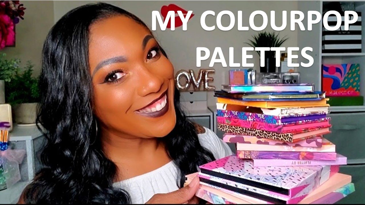 My COLOURPOP Palette Collection!! Let's check it out!! - YouTube