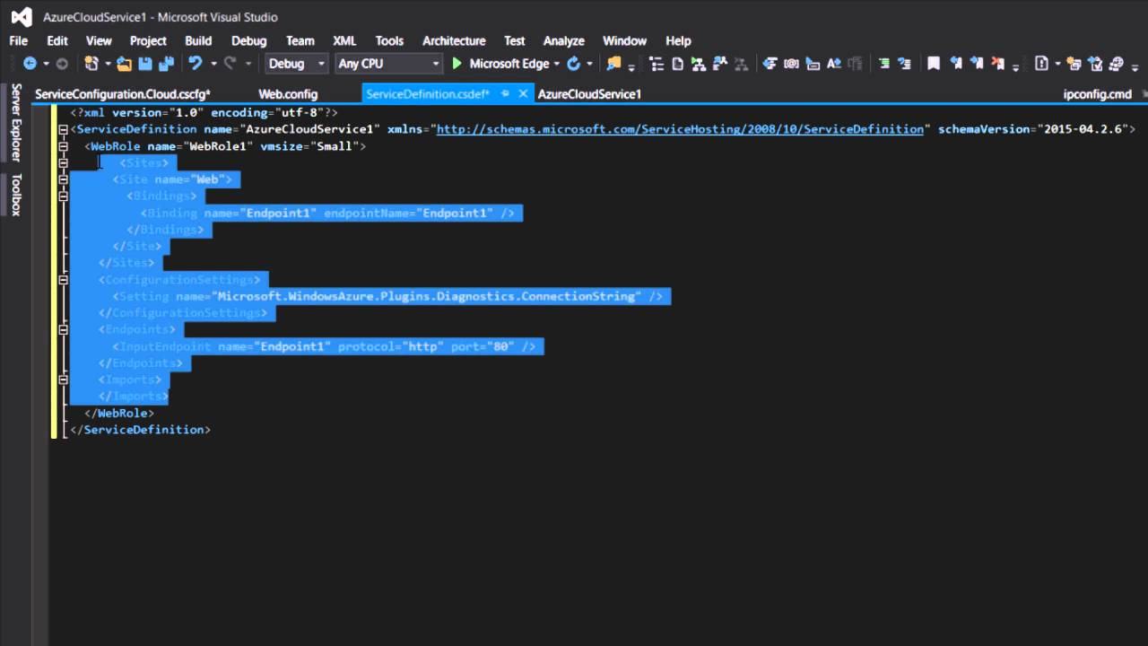 Como criar e configurar uma Startup Task em Azure Cloud Services - YouTube