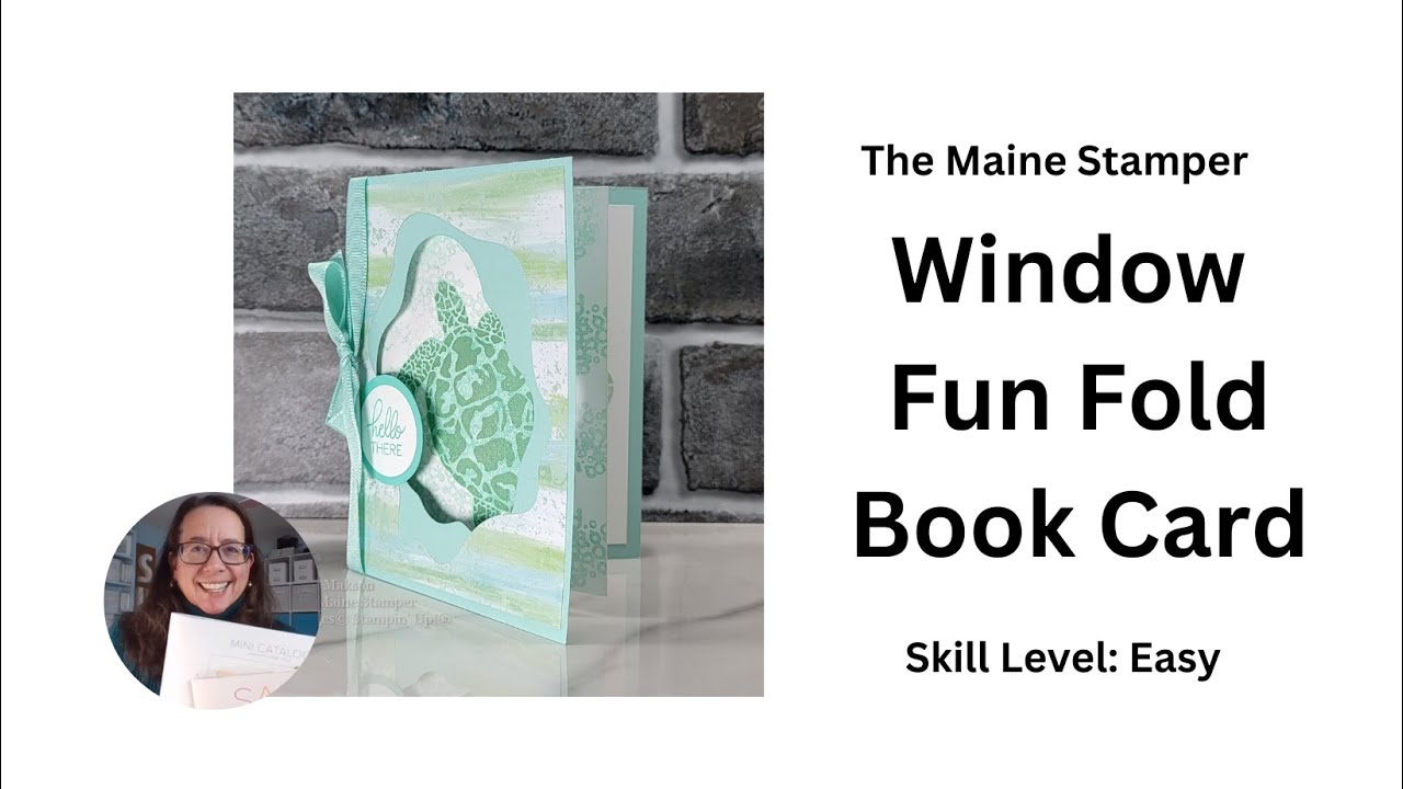 Window Fun Fold Book Card - YouTube