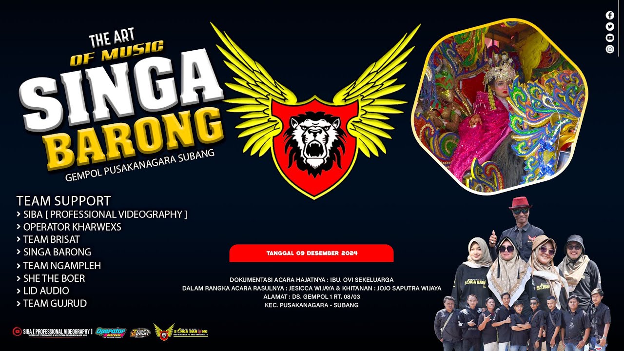 SINGA BARONG || MANGAN DUGAL VOC. OTING || 09 DESEMBER 2024 || GEMPOL 1 ...