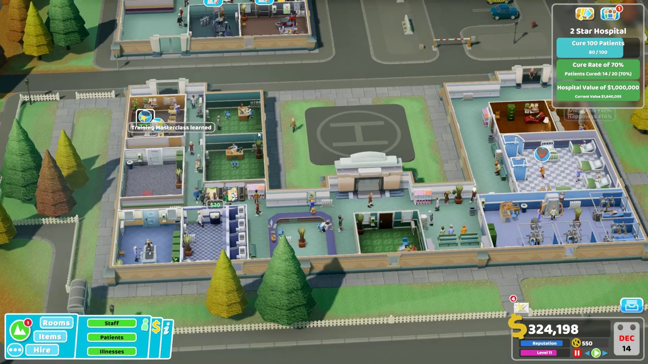 Tumble 3 stars Part 1, Two Point Hospital episode 10.. - YouTube