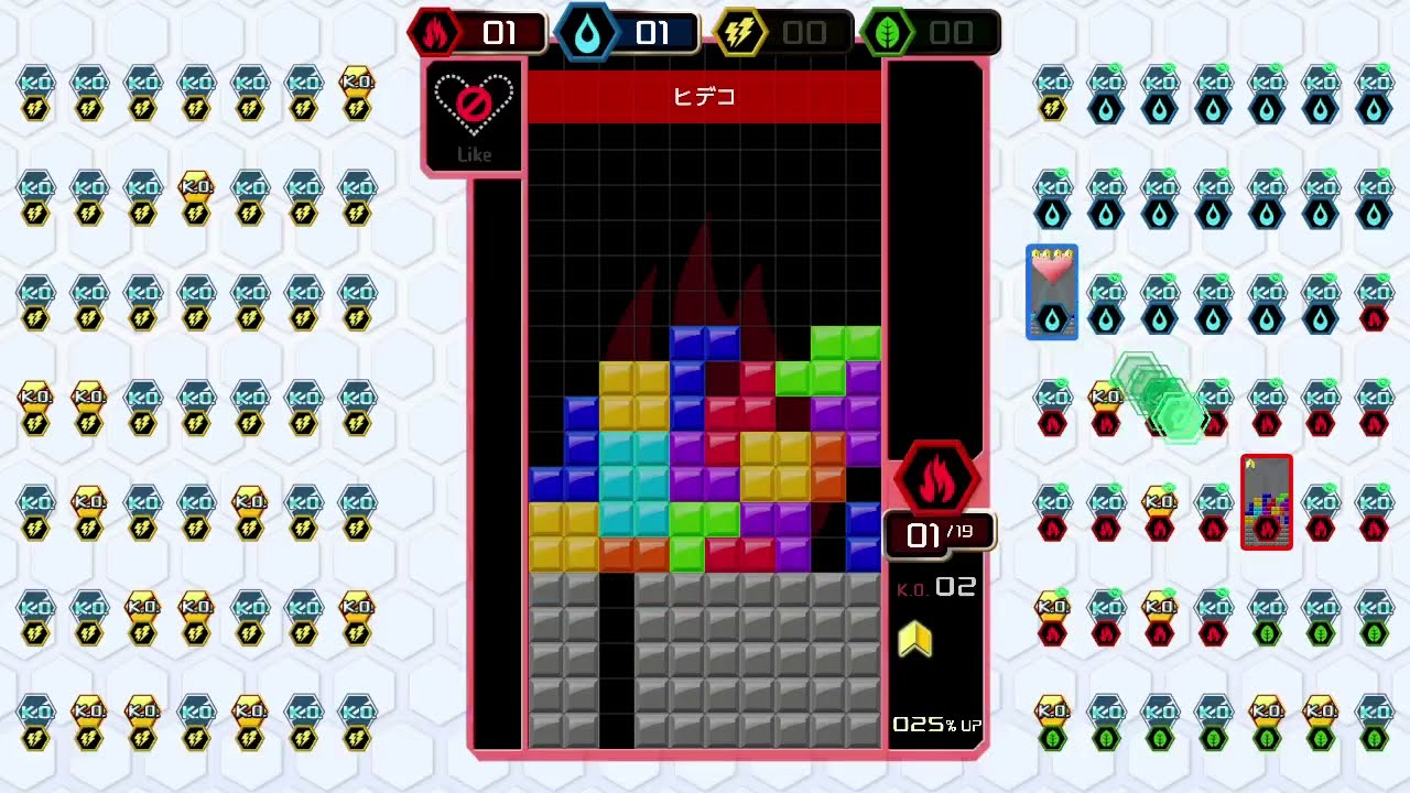 i died and liked the last person on blue team again in tetris 99 teams!!!!!!! - YouTube