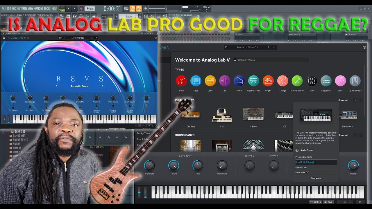 HOW TO USE ANALOG LAB PRO 5 SOUNDS TO MAKE A GOOD REGGAE BEAT FL STUDIO ...