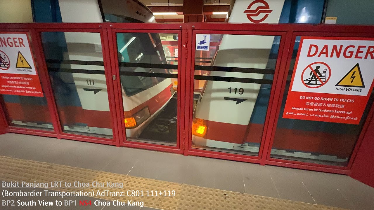 ⁴ᴷ [Long time] SMRT Trains, BPLRT Train Ride [South View → CCK ...