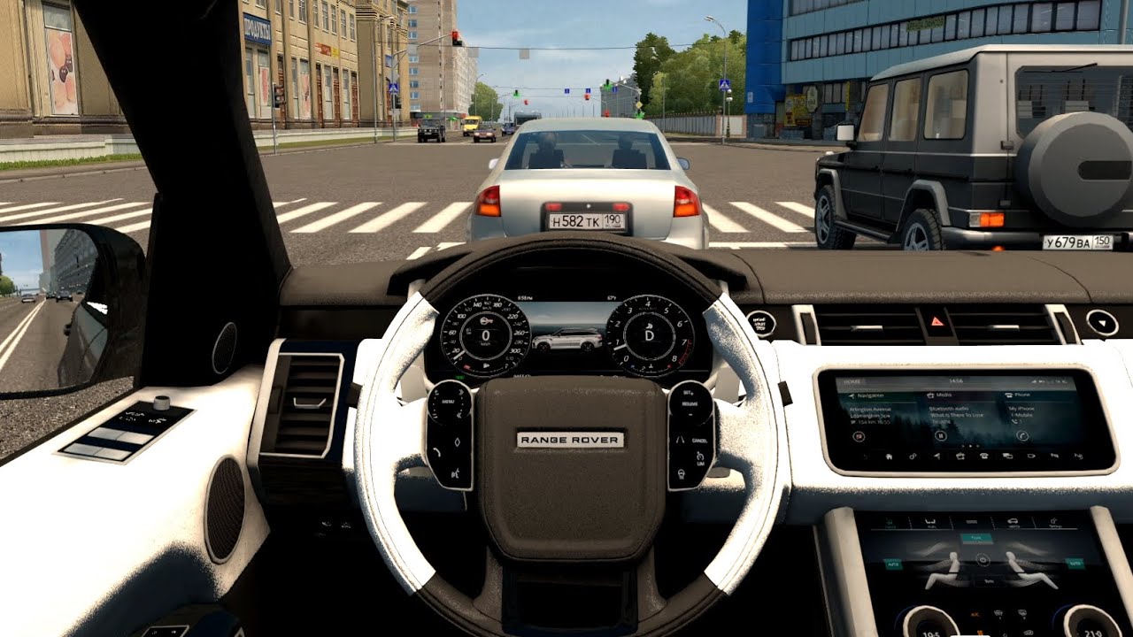 Range Rover Sport SVR 2018 - City Car Driving [Steering wheel gameplay ...