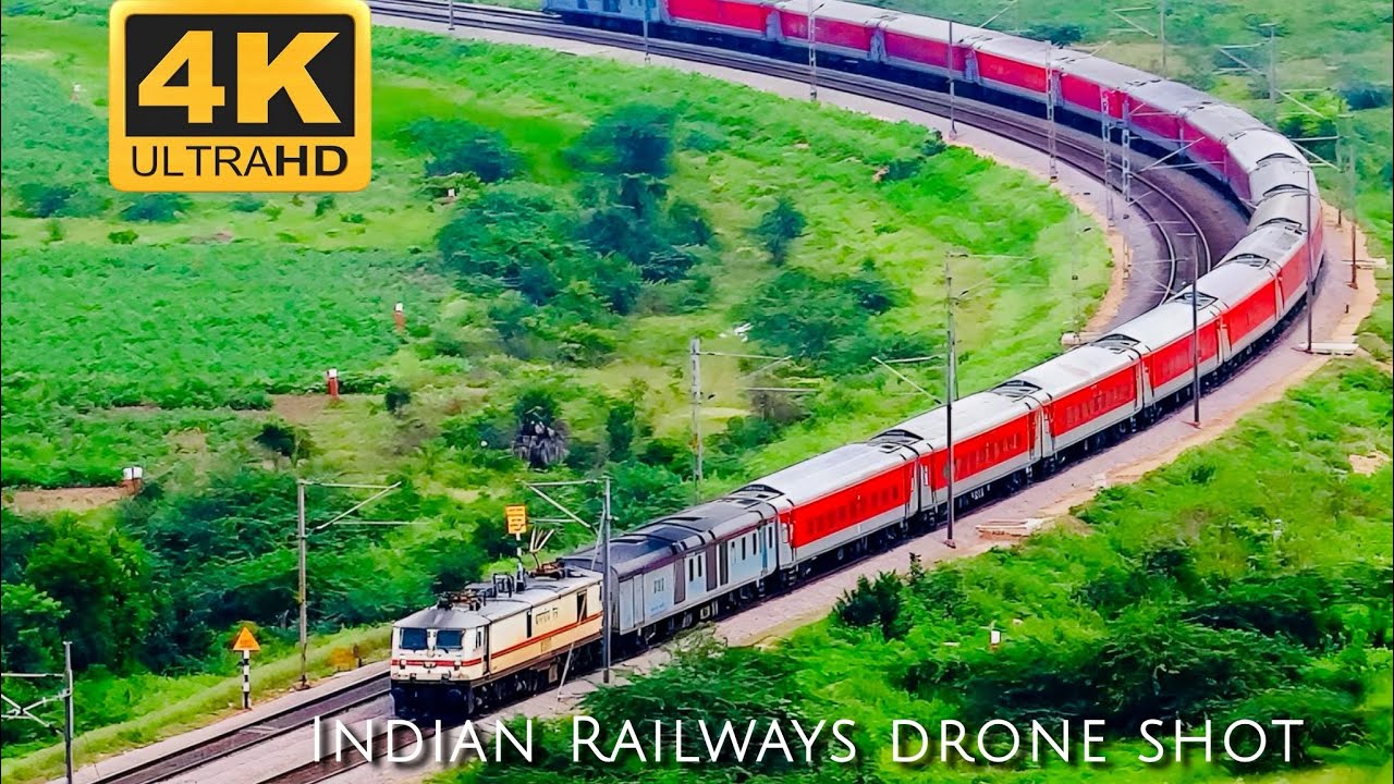 Beautiful Morning Train Drone Shot | Train Curving drone shot | Aerial ...