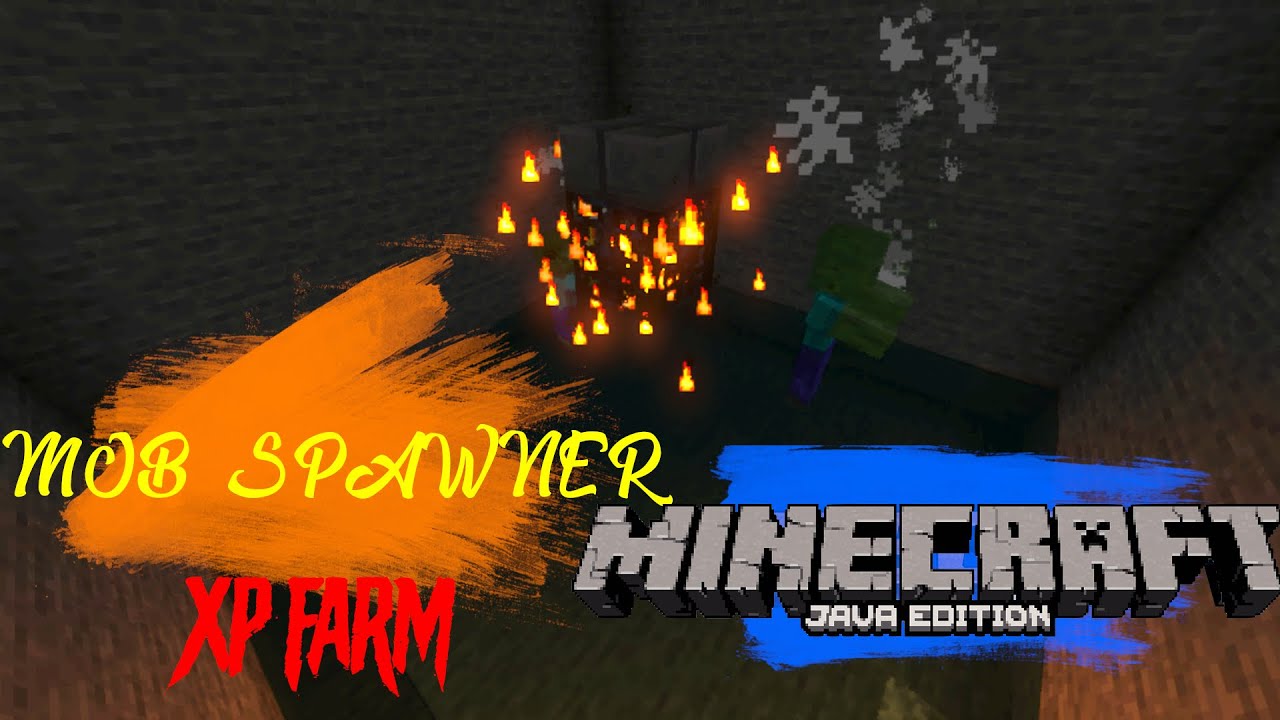 Minecraft Tutorials | XP Farm with monster spawner | JAVA Edition 1.17 ...