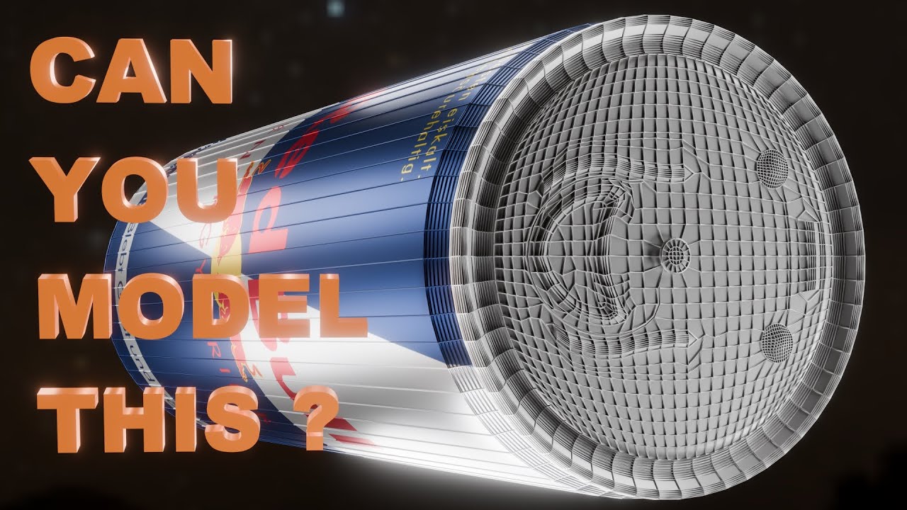 Blender Tutorial - Crafting the Upper Part of a Red Bull Can (Part 2 ...