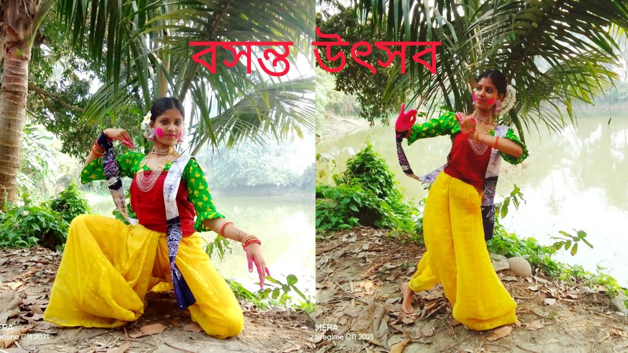 Basanta Utsav- Dance Cover by AISHI GANGULY....Fagun utsav song - YouTube