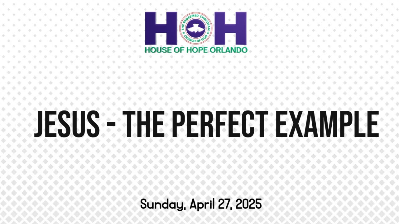 Jesus - The Perfect Example of Good Success | Special Sunday Service ...