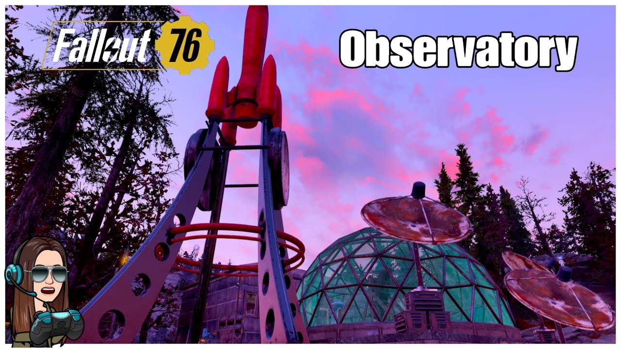 Fallout 76 unique C.A.M.P. build - Observatory - YouTube