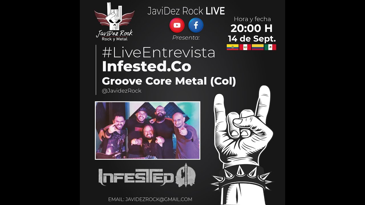 #LiveHeavyMetal con INFESTED.CO banda Colombiana de Groove Metal - YouTube