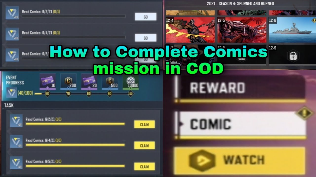 How to Complete Comics Mission in COD - YouTube