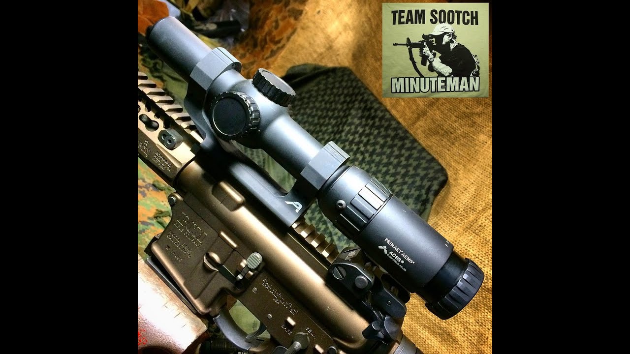Primary Arms 1 6x ACSS Reticle Scope Review - YouTube