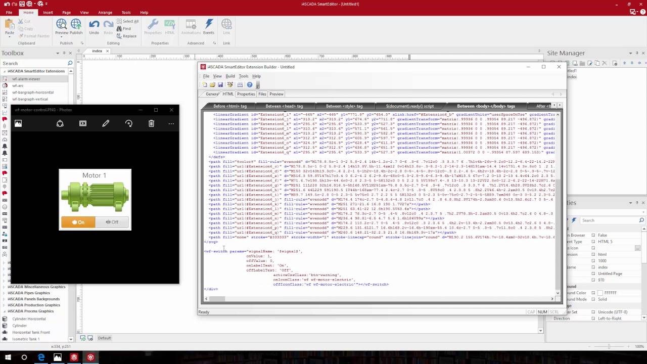 WEBfactory i4SCADA SmartEditor Extensions Builder - YouTube