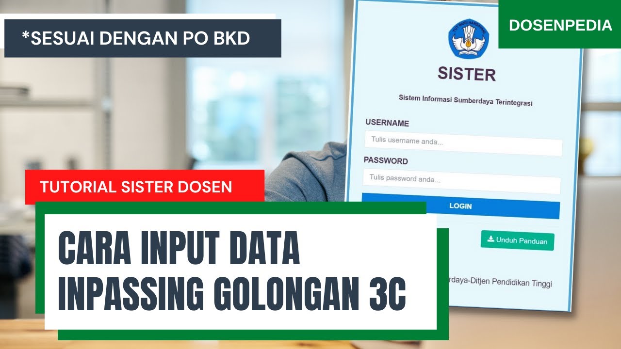 CARA UPLOAD INPASSING DAN KEPANGKATAN GOLONGAN 3C | TUTORIAL SISTER ...