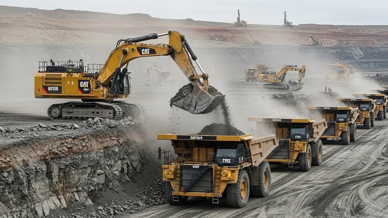 Caterpillar 6015B Excavator Loading 775E Dump Trucks – Extreme Mining ...